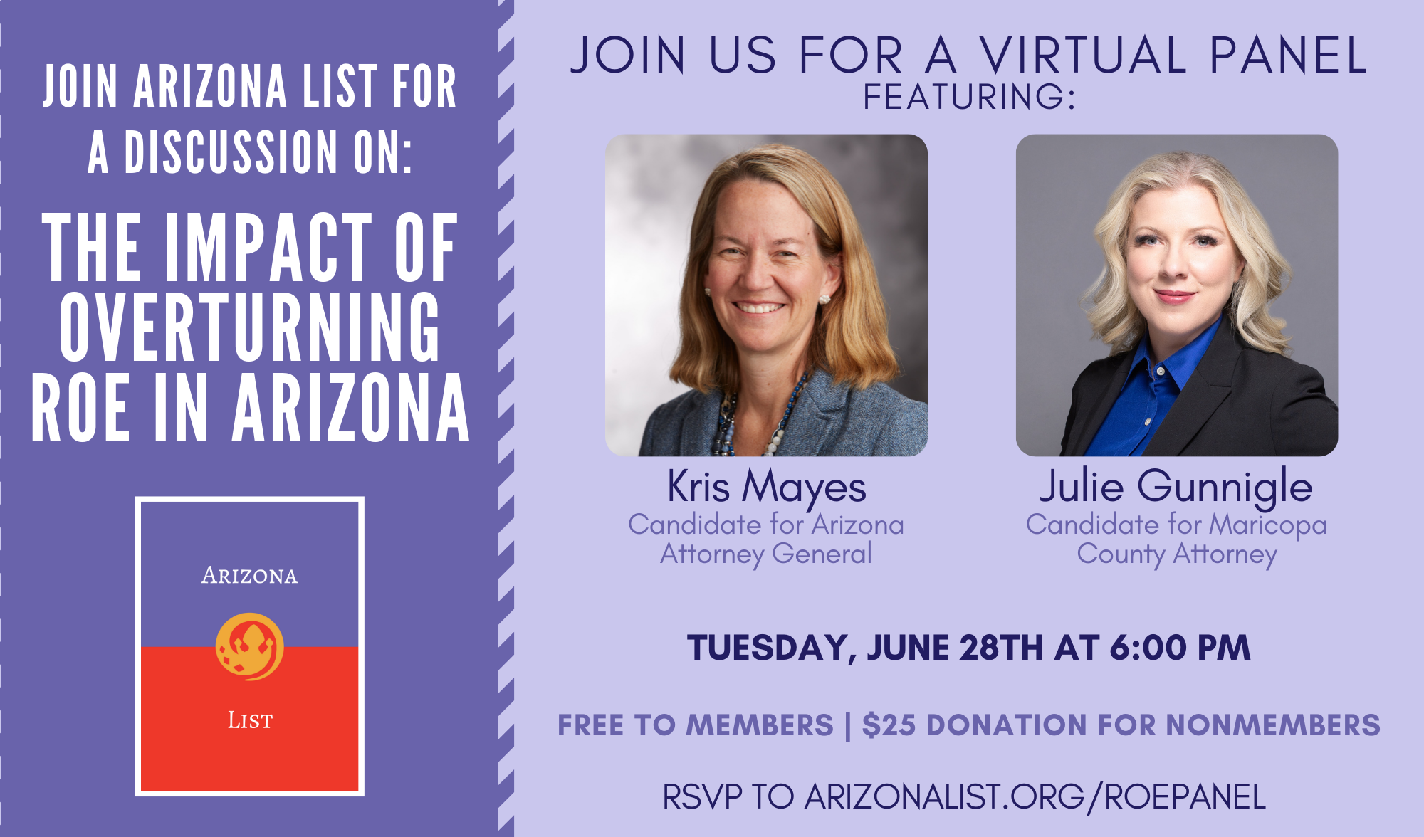 Impact of Overturning Roe in Arizona Virtual Panel - Arizona List